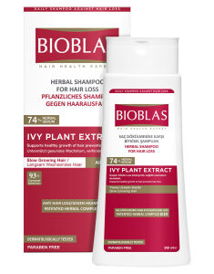 BIOBLAS ŞAMPUAN SARMAŞIK BİTKİ ÖZÜ YAVAŞ UZAYAN SAÇLAR İÇİN 360 ML